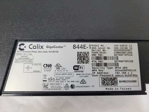 Calix 100-04015 13 Gigacenter 844e-1 Never for sale online | eBay