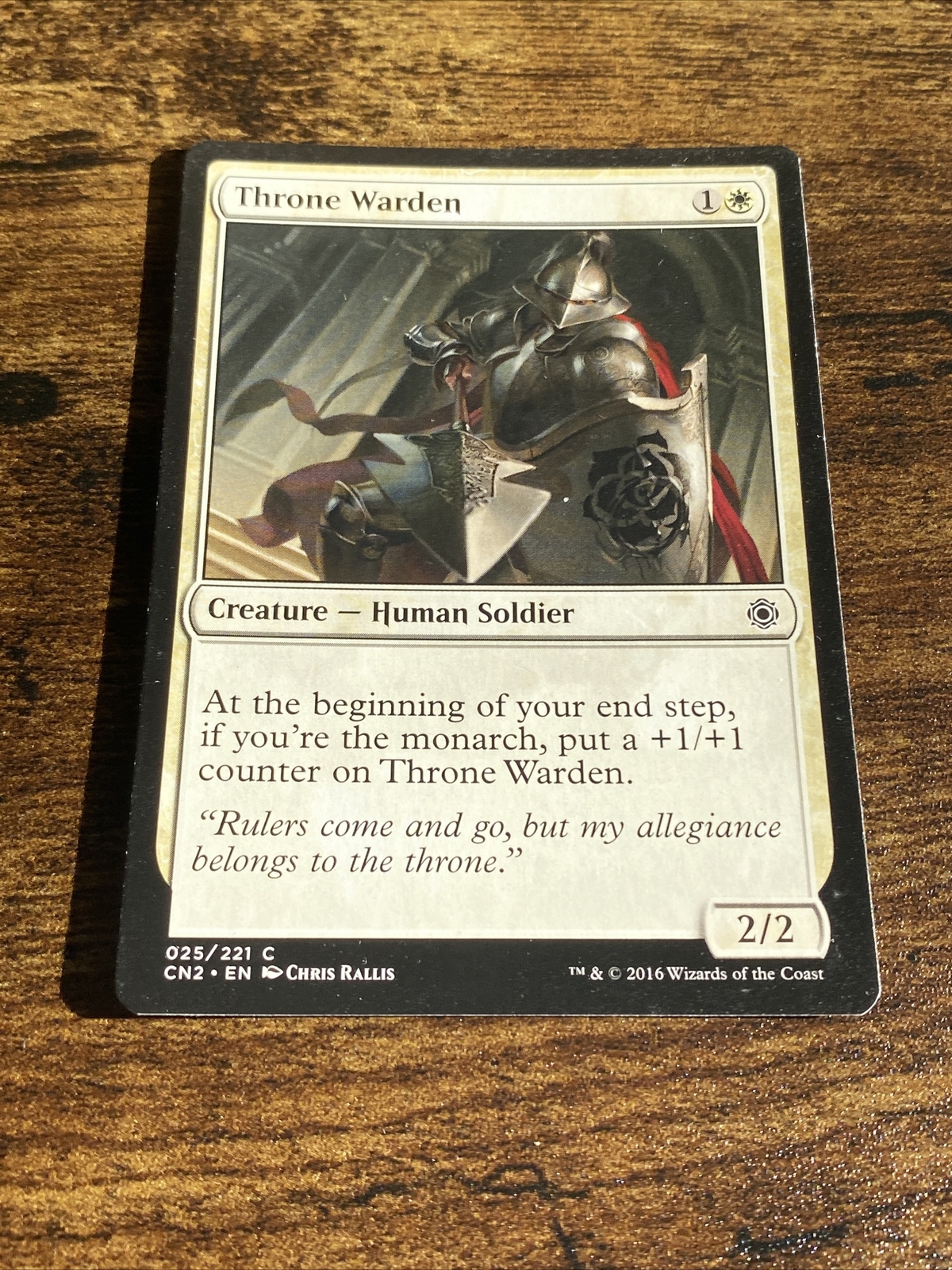 Throne Warden 25/221 Conspiracy Take the Crown Magic The Gathering MTG ...
