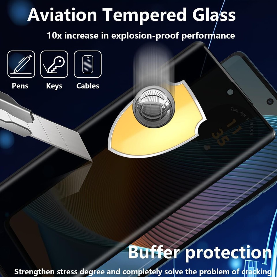 For Motorola Moto G85 Edge 70 Fusion Ultra Pro Privacy Glass Screen ...