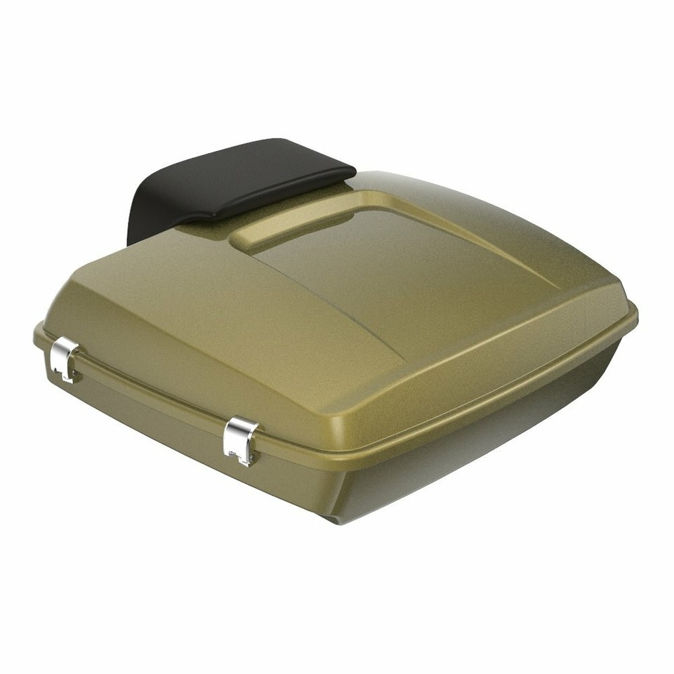 For 2014+ Harley Street Road Glide Olive Gold Razor Tour Pack Pak ...