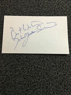 JOHN GORDON SINCLAIR - ACTOR - AUTOGRAPH SIGNED - INDEX CARD ...