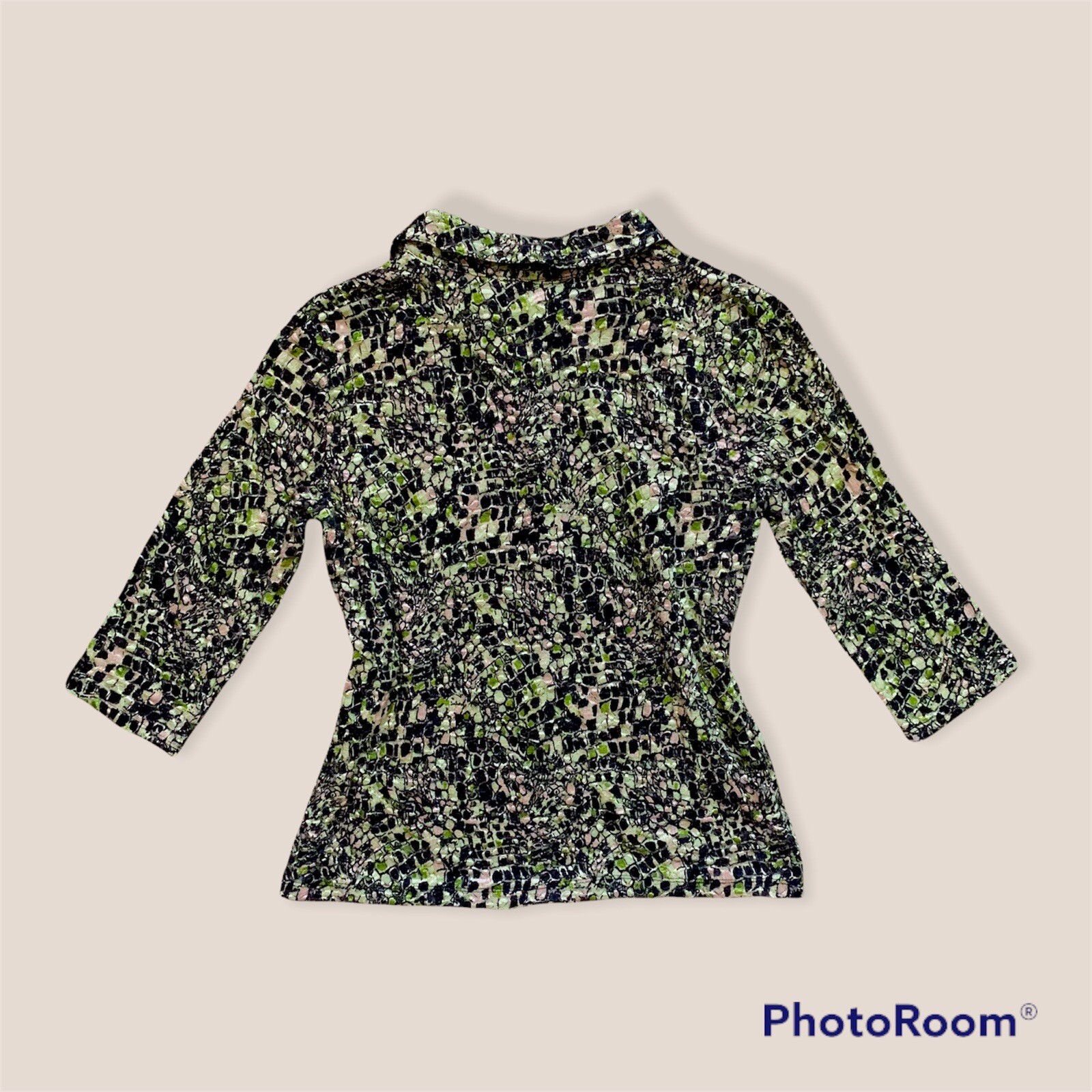 Vintage 2000s green goth cyber e-girl crinkled Stret… - Gem