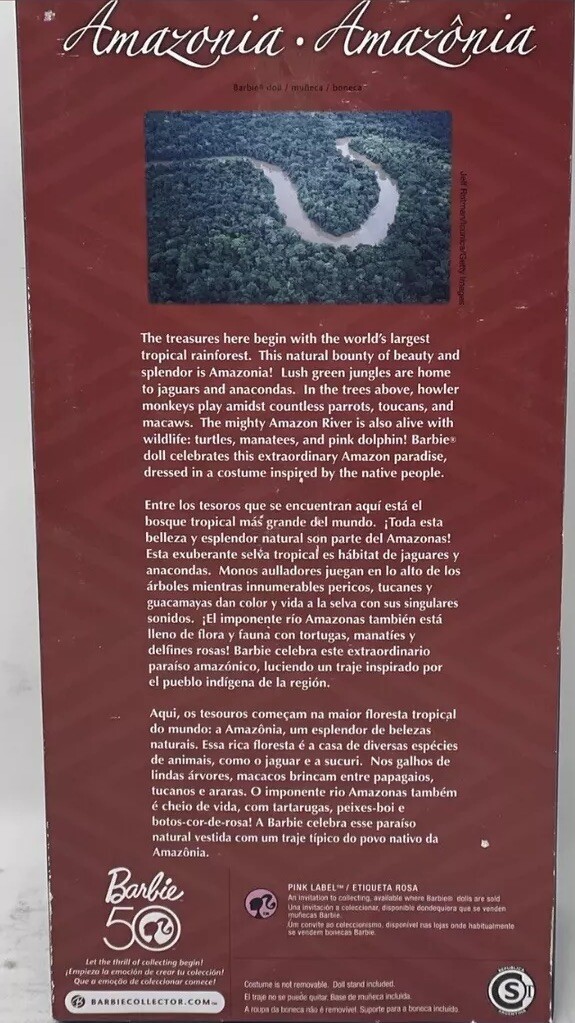 Mattel Barbie Amazonia - Dolls of World Collector - Amazon for sale ...