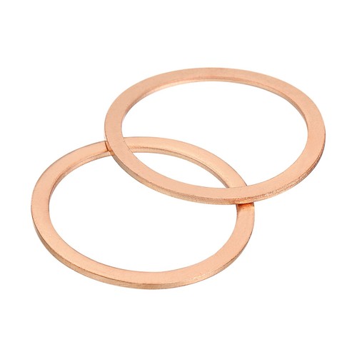 M33 Flat Washer, 4 Pcs Copper Ring Washers 40mm OD Metal Sealing Gasket ...