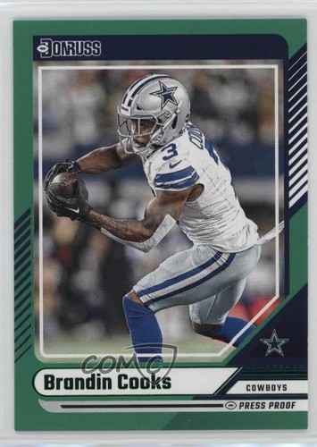 2024 Panini Donruss Green Press Proof Brandin Cooks #297 2l4 | eBay