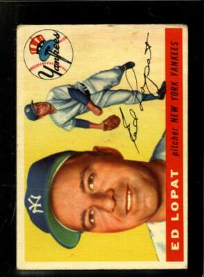 1955 TOPPS #109 ED LOPAT GOOD+ YANKEES *NY5909 | eBay