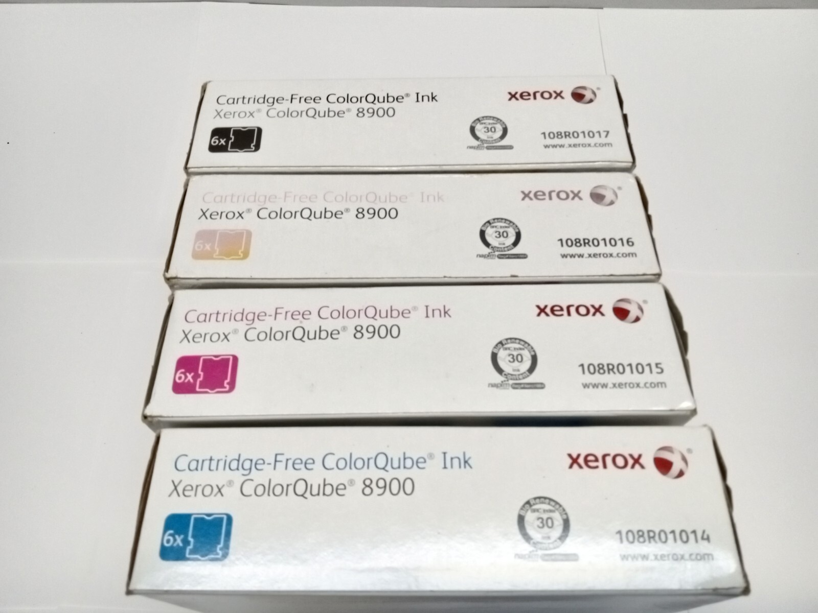 Genuine Xerox ColorQube 8900 Solid Ink Set 108R01014 108R01015 ...