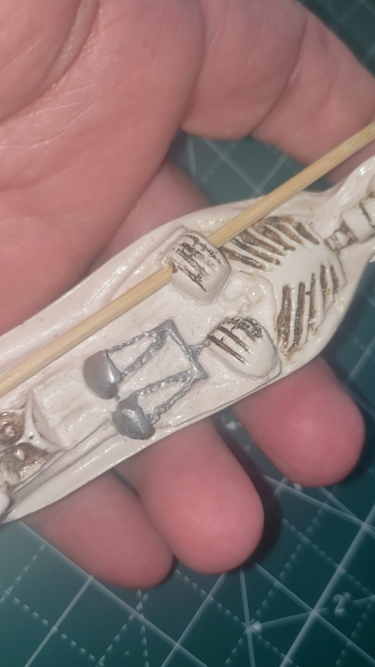 5" White Blanca Santa Muerte Statue Holy Death Grim Reaper Made in ...