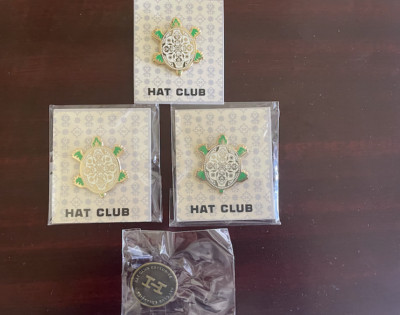 Hat Club Exclusive White Dome Turtle Enamel Pins + Reg Hat Club Pin ...