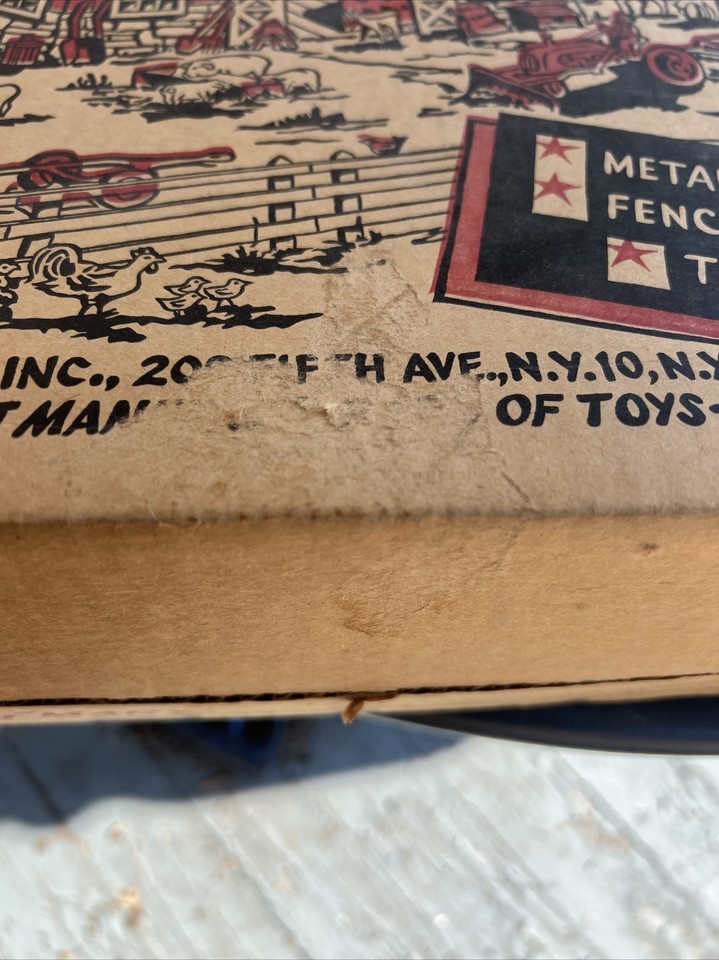 classic Vintage Marx Modern Farm Set c1960 vintage original box partial ...