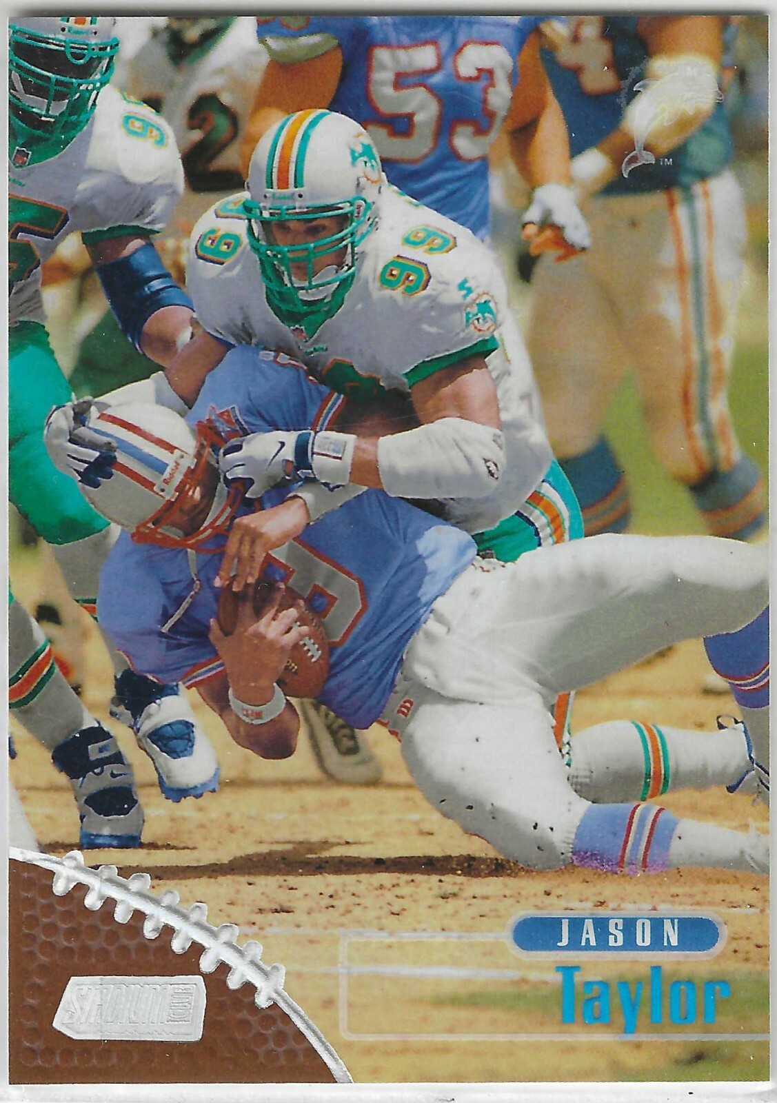 1998 Stadium Club #69 Jason Taylor HOF Miami Dolphins Akron | eBay