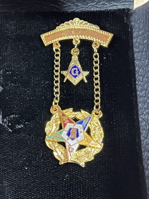 OES Order Eastern Star Past Patron Masonic Jewel | eBay