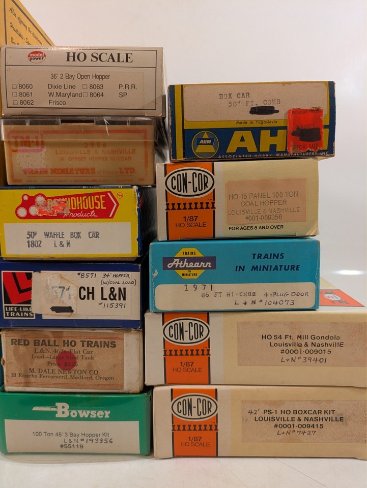 HO Set of 24 L&N Louisville & Nashville Freight cars/kits (see desc) | eBay