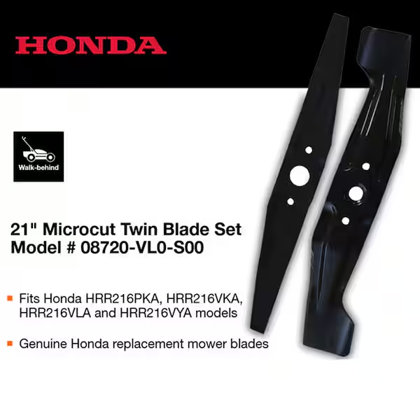 Honda Lawn Mower Blade Set 21 Inch Microcut Twin Mulching Push Mower ...