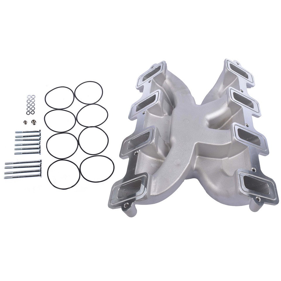 300-130 Dual Plane Carbureted Intake Manifold for GM LS1/LS2/LS6 Satin ...