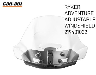 CAN-AM OEM All Ryker Adventure Adjustable Windshield Kit-219401032/ ...