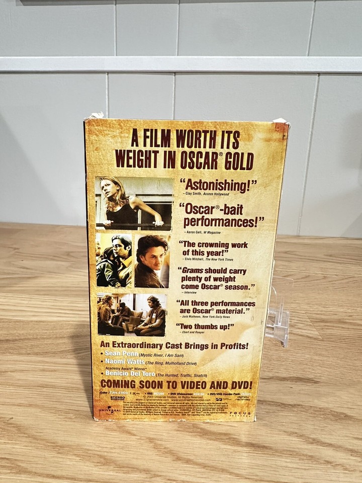 21 Grams RARE FULL LENGTH SCREENER PROMOTIONAL COPY (VHS, 2004) Fast ...