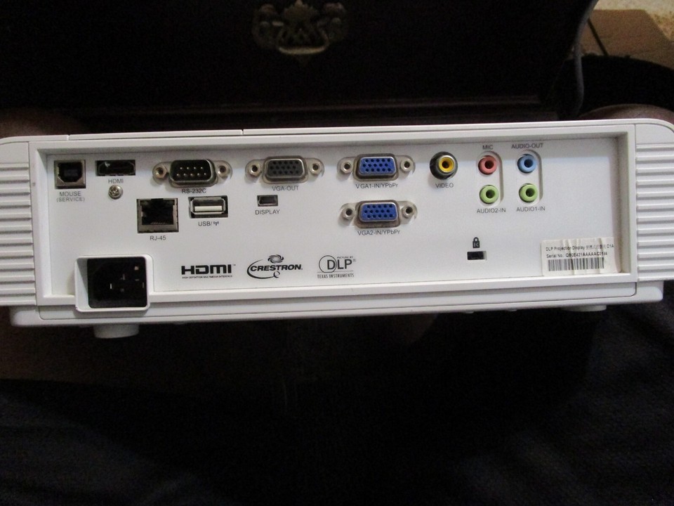 OPTOMA DIGITAL PROJECTOR DLP PROJECTOR N1839 .HDMI. LAMP Has 1119 Hours ...