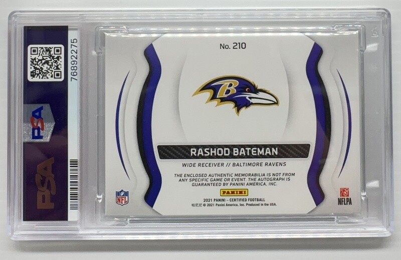 2021 Certified Rashod Bateman Signature Jersey Auto Autograph #031/249 ...