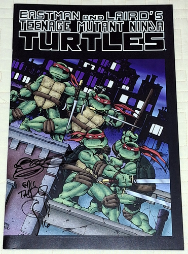 2009 MIRAGE TEENAGE MUTANT NINJA TURTLES #1 ERIC TALBOT SIGNED COLOR ...