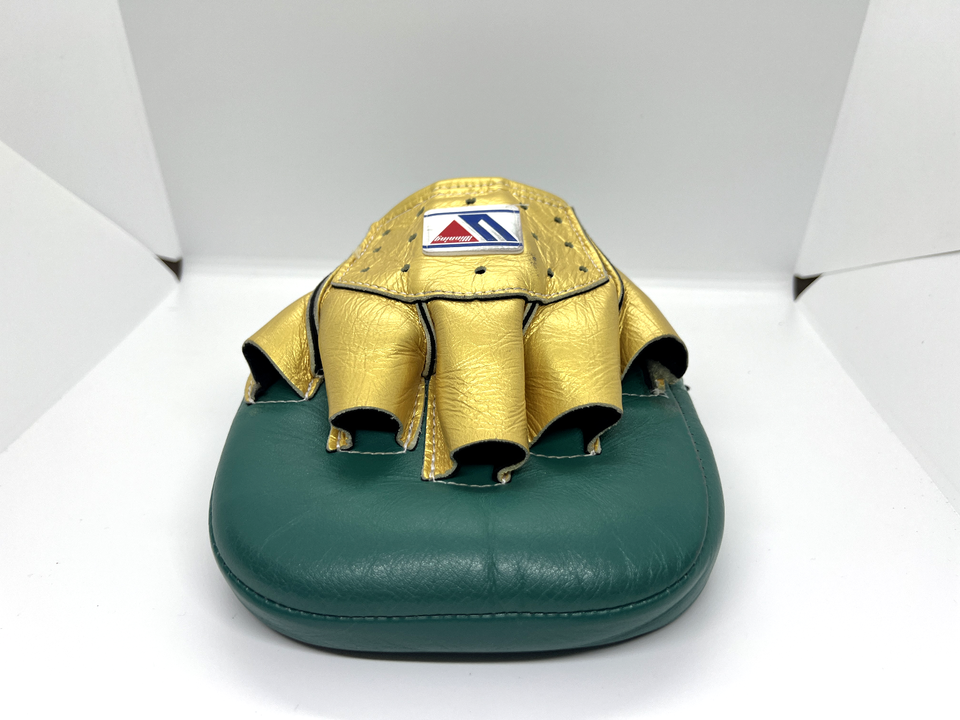 Winning Boxing Small Punching Mitts Green and Gold curved CO-CM-10 Used ...