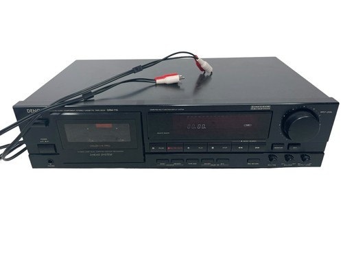 Denon DRM-710 3-Head Dual Capstan Tape Cassette Player with cables | eBay