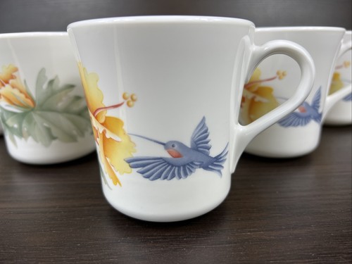 Beautiful Set Of Five Corning Corelle Hummingbird Hibiscus Pattern ...