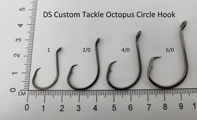 Offset Octopus Circle Fishing Hooks 25 Pcs 6/0 to 10/0 | eBay