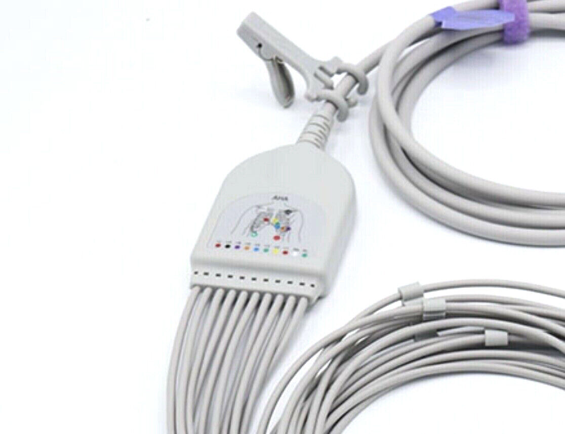 GE Marquette MAC 1600 MAC 2000 EKG Cable 10 Leads Banana AHA - Same Day ...