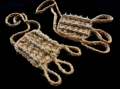 MICRONESIAN SHARK TOOTH GAUNTLETS KIRiBATI ARMOR GILBERT ISLANDS WEAPON ...