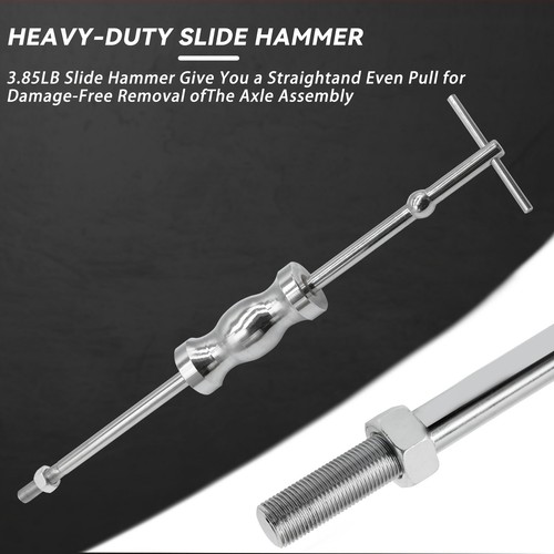 Inner CV Axle Extractor Tool Kit with 5/8"-18 Slide Hammer and Adapter ...