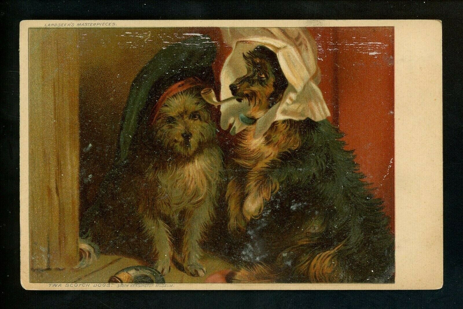 Dog puppy postcard Raphael Tuck Art Series 2517 embossed | eBay