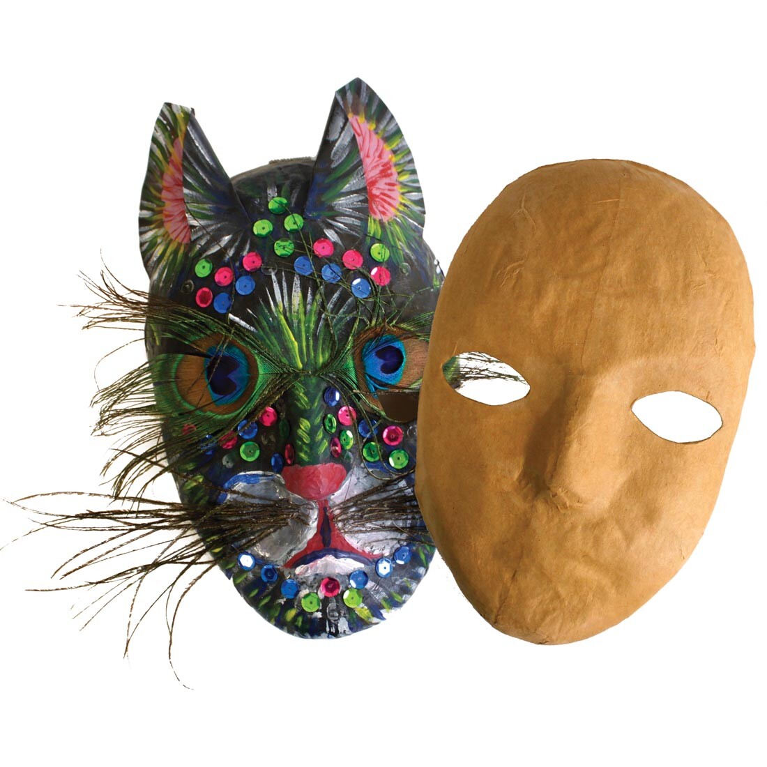 Creativity Street Paper Mache Mask Kit 8 X 5 1/2 Inches Ckc4190 for ...