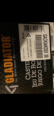 Gladiator Ready-to-Assemble Caster Wheels Kit BRAND NEW 2 Locking 2 ...