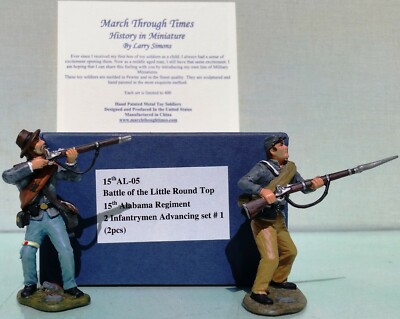 MARCH THROUGH TIMES CIVIL WAR AL-05 15TH ALABAMA ADVANCING SET #1 | eBay