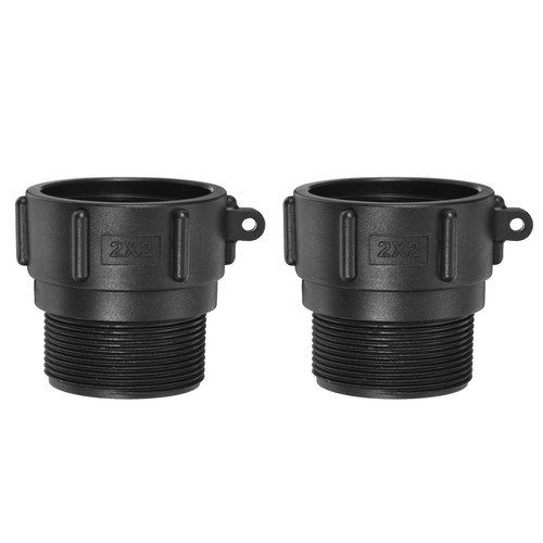 2pcs IBC Tote Adapter 2" Female x 2 BSP Male Thread 275-330 G Drain ...