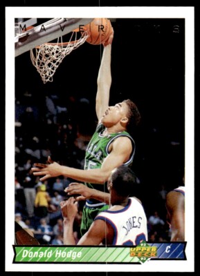 1992-93 Upper Deck Basketball Card Donald Hodge Dallas Mavericks #220 ...