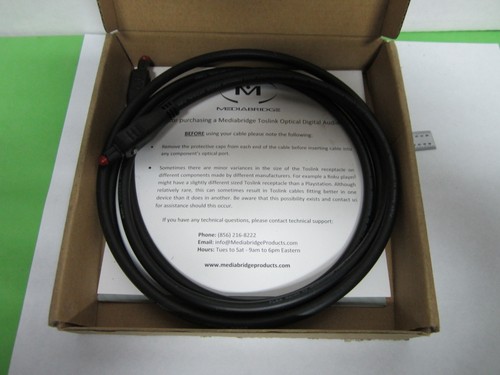 MEDIABRIDGE TOSLINK OPTICAL CABLE MPC AS IS BIN#M7-56 | eBay Australia
