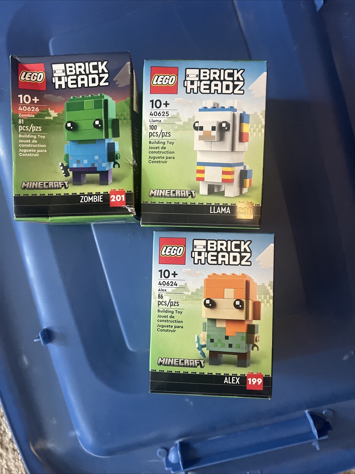 LEGO MINECRAFT BRICKHEADZ LOT 40624, 40625, 40626 | eBay