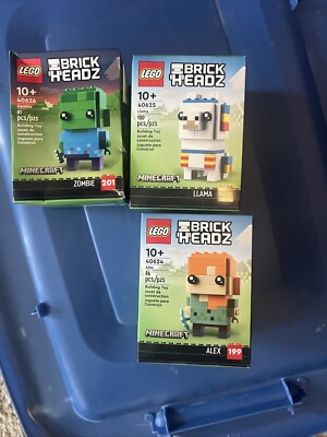 LEGO MINECRAFT BRICKHEADZ LOT 40624, 40625, 40626 | eBay
