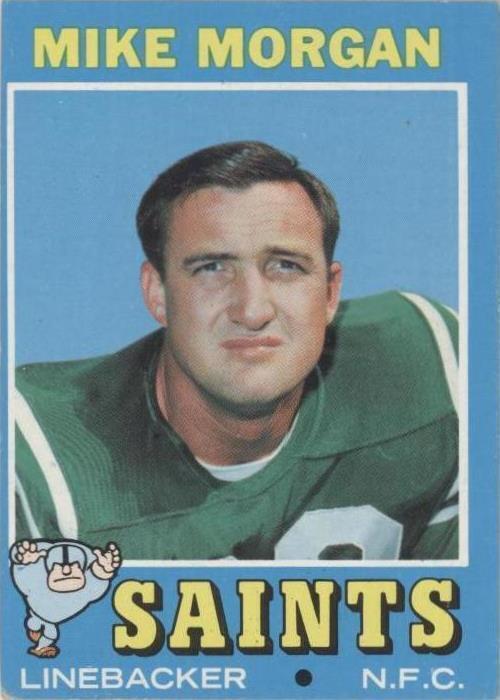 1971 Topps - Mike Morgan #57 Wearing Philadelphia Eagles Uniform (RC ...