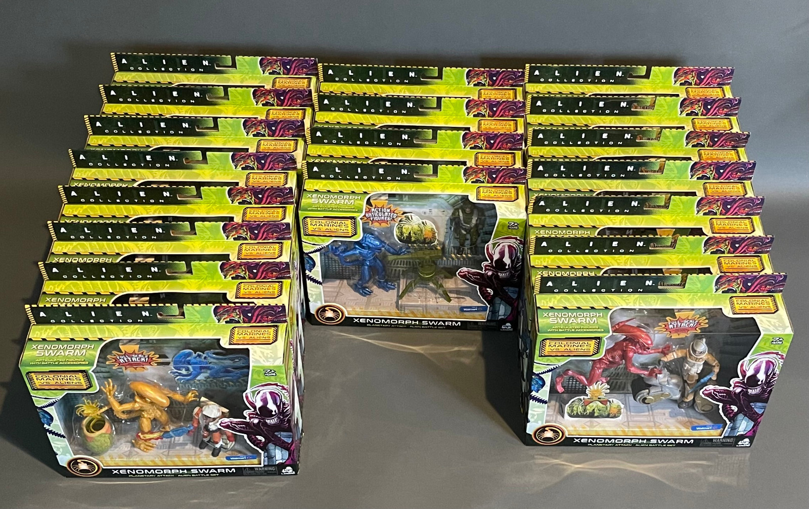 Alien Collection lot of 19 Xenomorph Swarm Yellow, Blue, & Red Alien ...