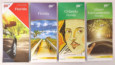AAA Road Maps FLORIDA, ORLANDO, MIAMI, FORT LAUDERDALE - Vicinity ...