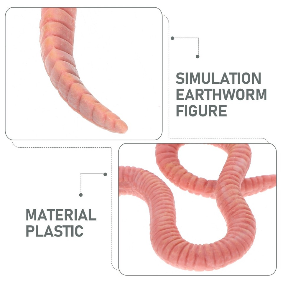 Realistic Earthworm Model Fake Earthworm Toy Model Lifelike Earthworm ...