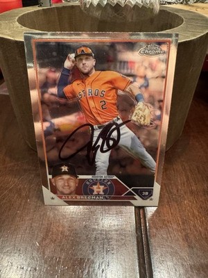 2023 Topps Chrome Alex Bregman #205 Signed IP Auto Authentic RARE | eBay