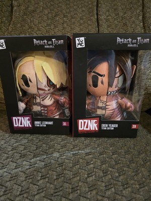 YuMe ATTACK ON TITAN 7in DZNR Collectible Plush EREN YEAGER & ANNIE ...