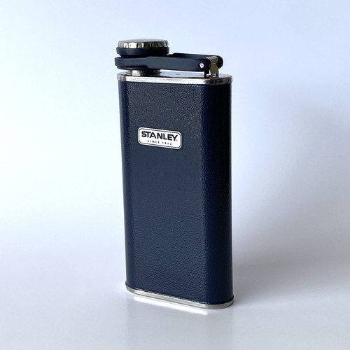 Stanley Classic Flask, 8 oz Never-Lose Cap with Wide Mouth, Stainless ...