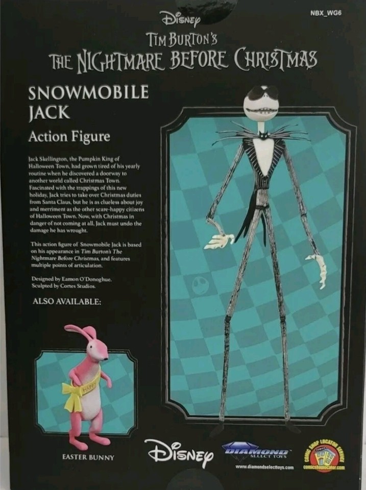 Disneys The Nightmare Before Christmas Snowmobile Jack Skellington ...