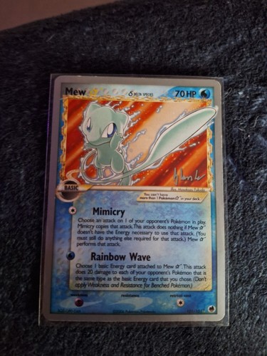 2008 pokemon promo shiny delta species mew-gold star card | eBay