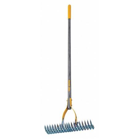 True Temper 29140Gr 19-Tine Thatch Rake With 54"L Hardwood Handle ...